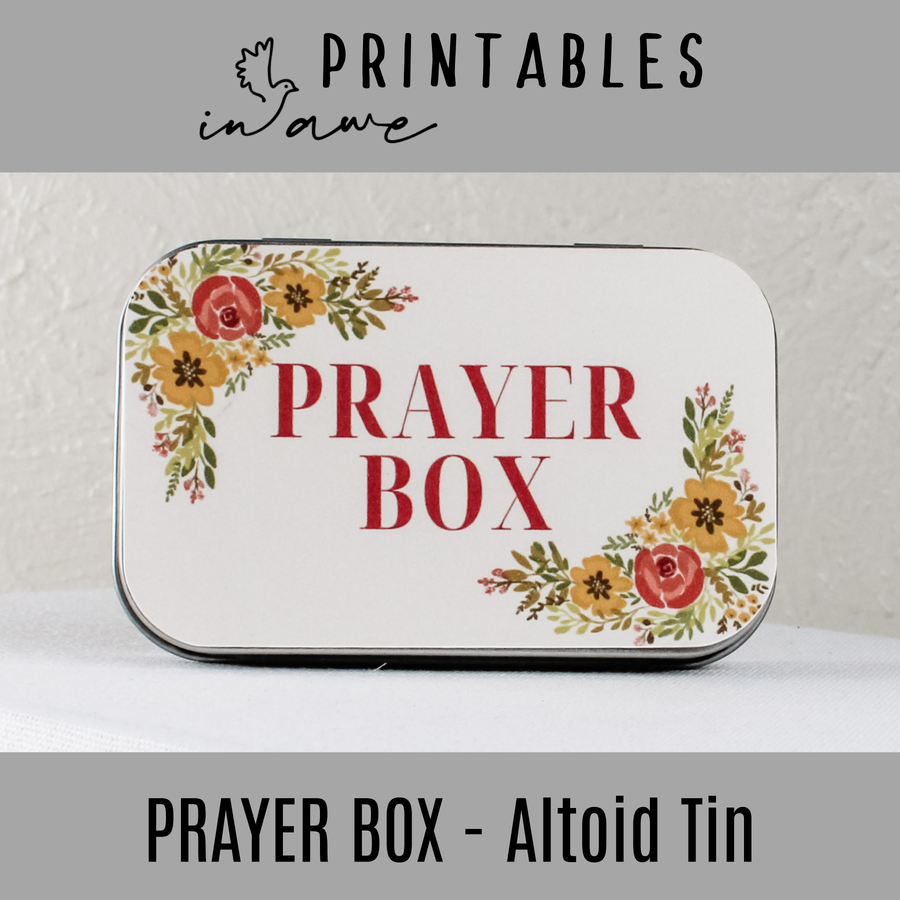 Christian Printables - Altoid Tin Crafts - DIY Prayer Box Ideas – inAWE