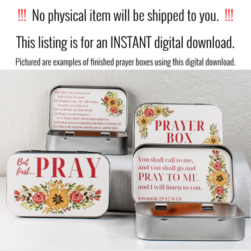 Christian Printables - Altoid Tin Crafts - DIY Prayer Box Ideas – inAWE