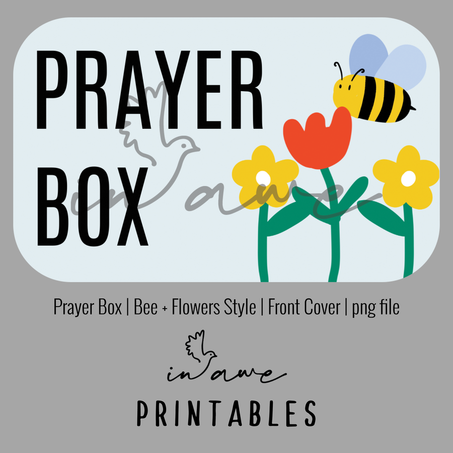 DIY Prayer Box Printable for Kids with Bees & Flowers | Fun Prayer Cra ...