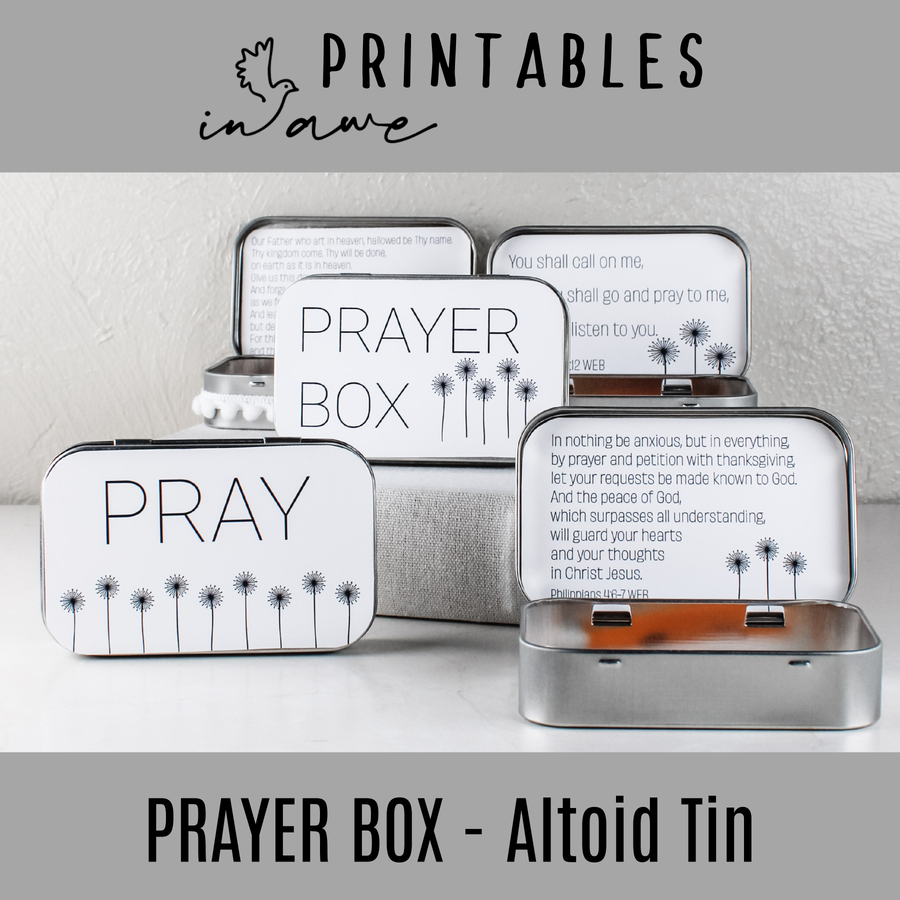 Christian Printables - Altoid Tin Crafts - DIY Prayer Box Ideas – inAWE