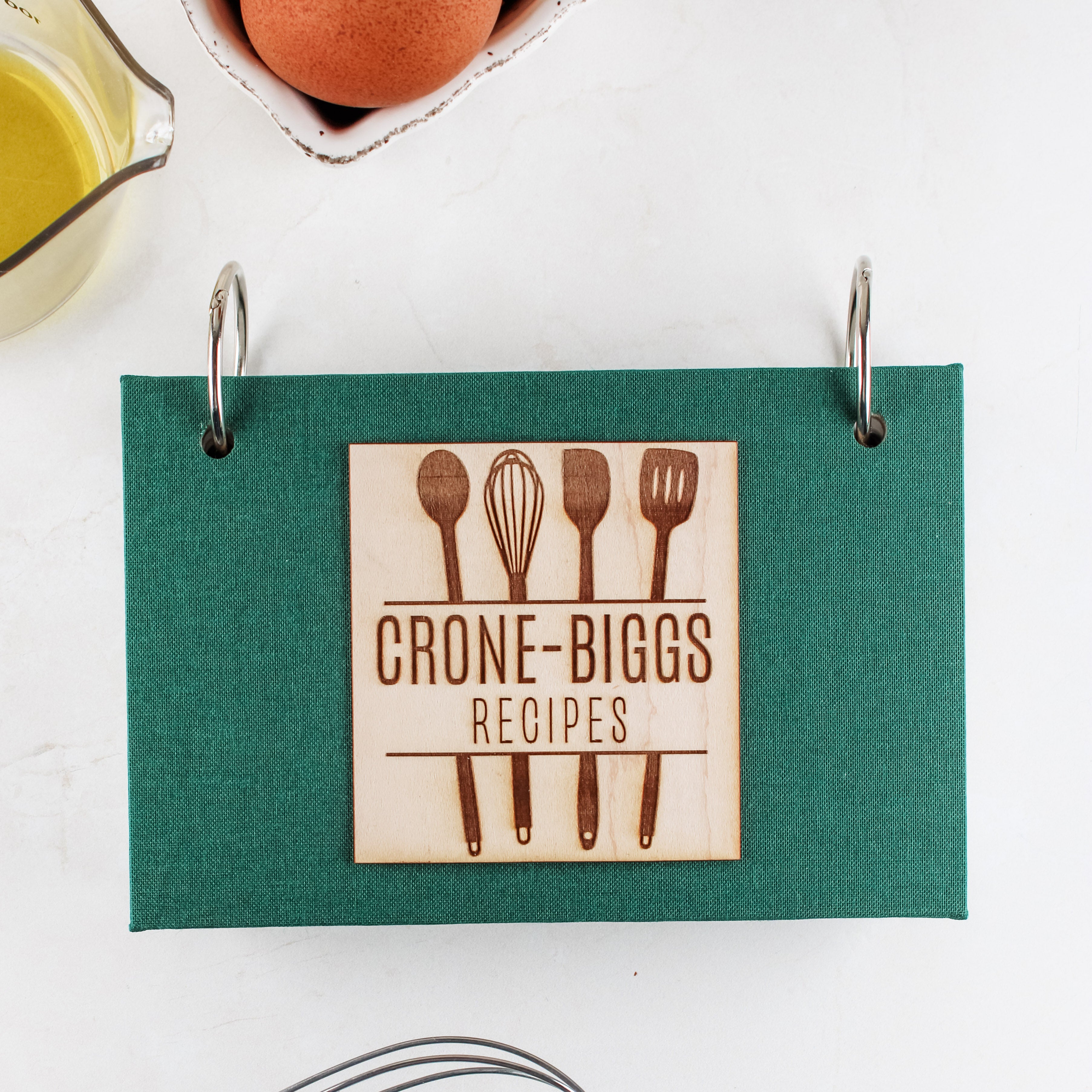 Recipe Book Binder | Personalized Custom Cookbook with Alpha Tabs – inAWE